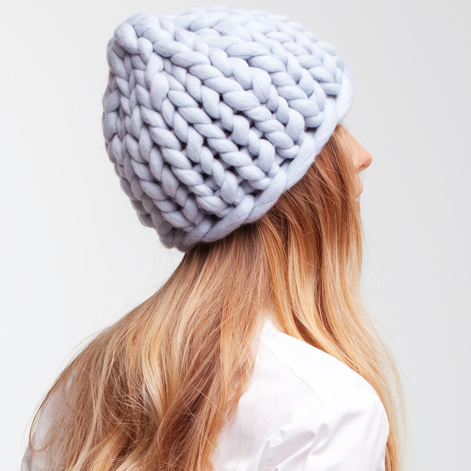 Chunky Knit Kit. Helsinki Hat KNITTING KIT. Giant Knitting - Etsy