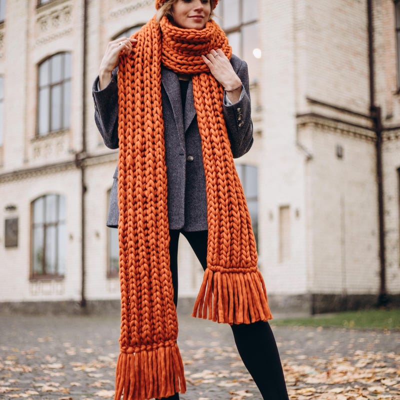 Chunky Scarf - Etsy