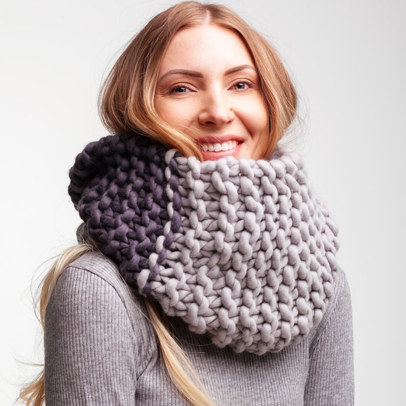 Knit Infinity Scarf - Etsy