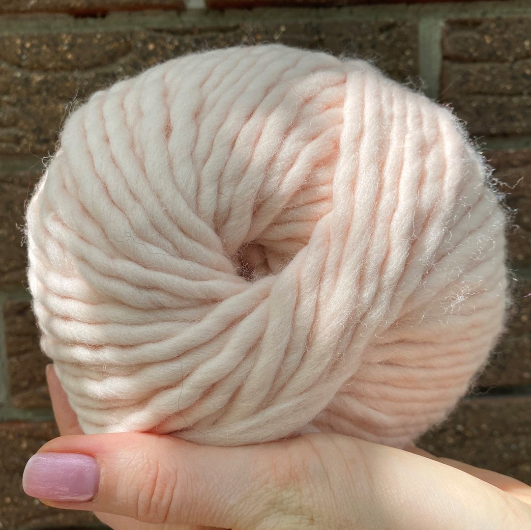 Super Chunky Knitting Yarn - Flamingo Pink Merino Wool Bulky Yarn ...