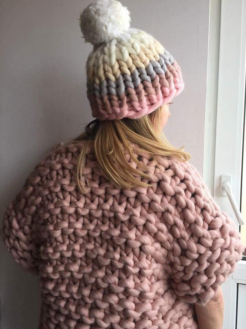 Chunky Yarn in Dusty Pink Chunky Blanket Yarn Hand Spun - Etsy