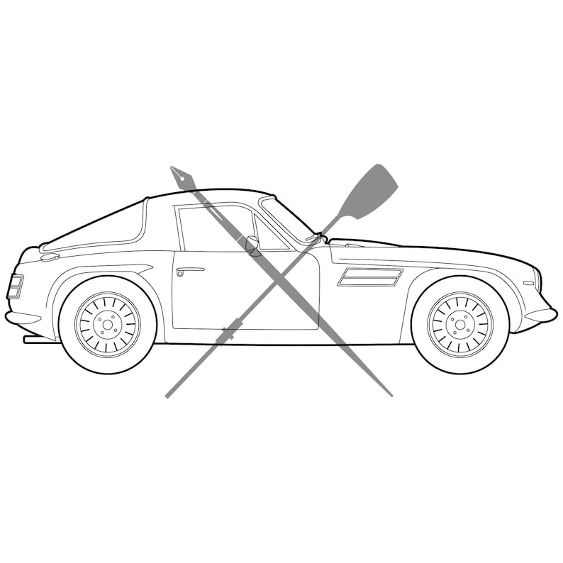 TVR Vixen S3 Svg Png Eps Instant Download Vector Graphic Line Art ...