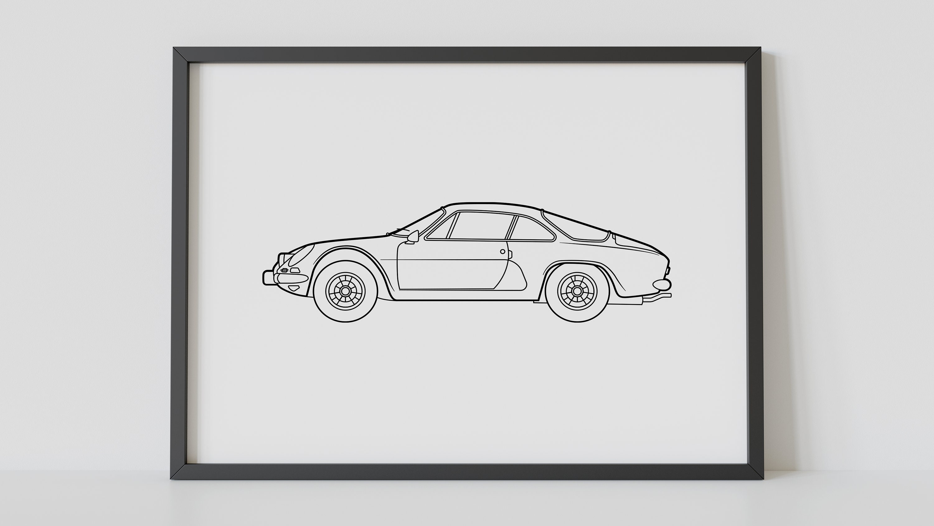 Alpine A110 Original Svg Png Eps Instant Download Vector Graphic Line ...