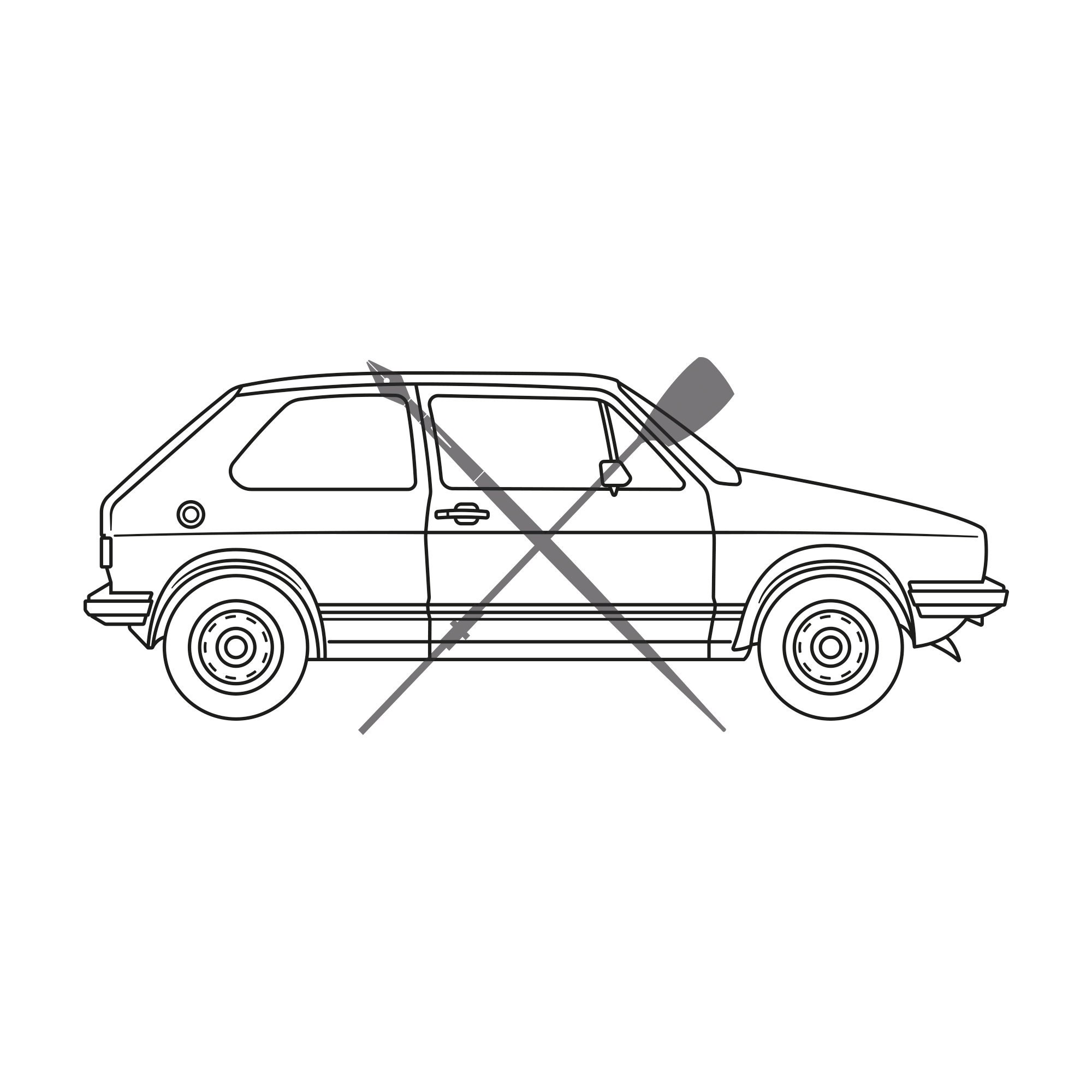 Volkswagen Mark 1 Golf Rabbit MK1 SVG PNG EPS Instant Download Vector ...