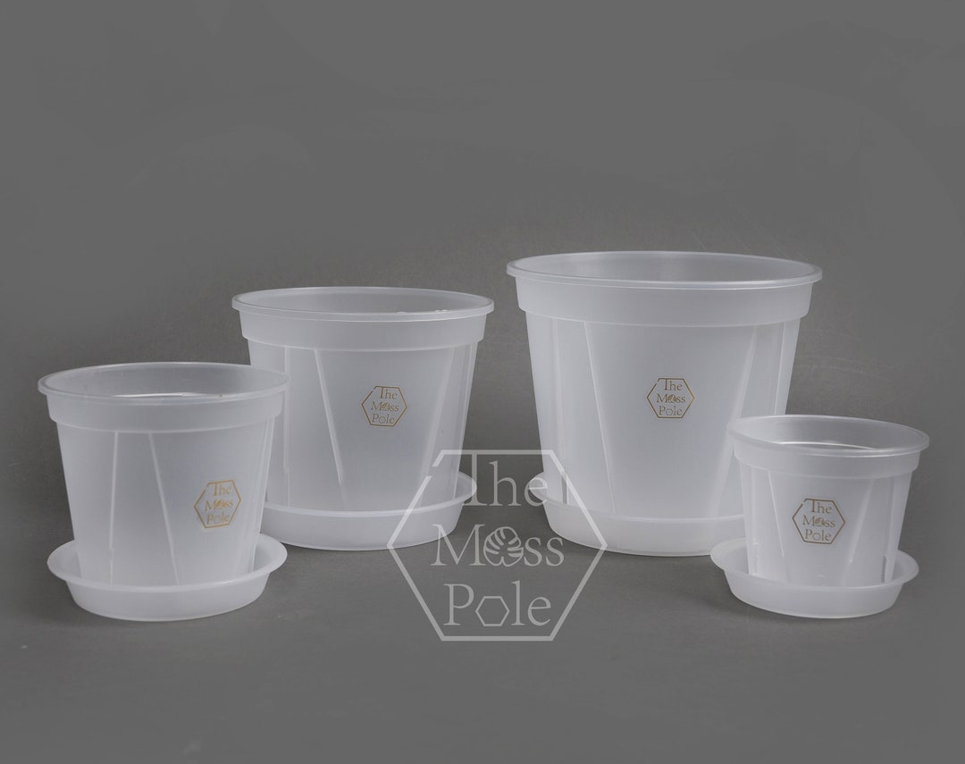 High Quality Clear Transparent Plant Pots With Good Drainage Planter ...
