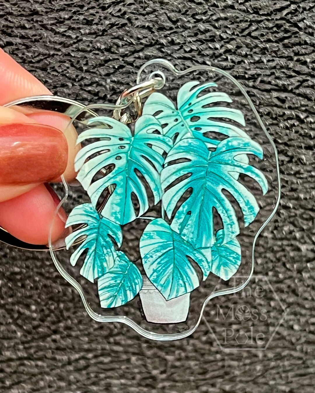 Monstera Mint Keychain | Plant Gifts House Plant Lover Gift ...