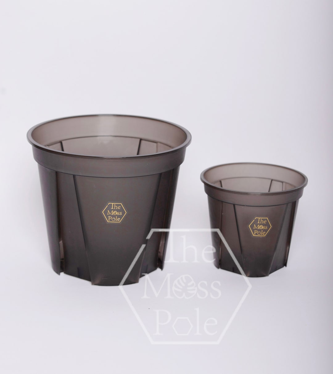 High Quality Clear Transparent Plant Pots in Black Color Good Drainage ...