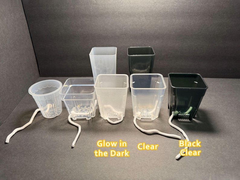 Small Hydro Planter With Water Reservoir | Clear Pot for LECA, PON ...