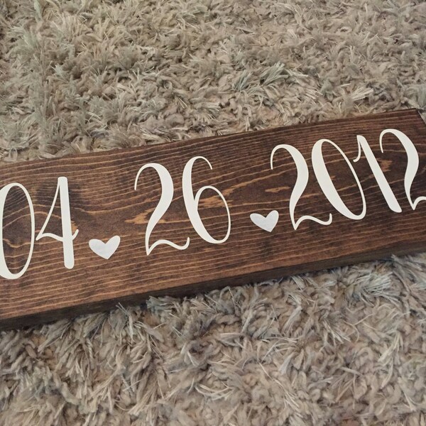 Wedding Date Sign - Etsy