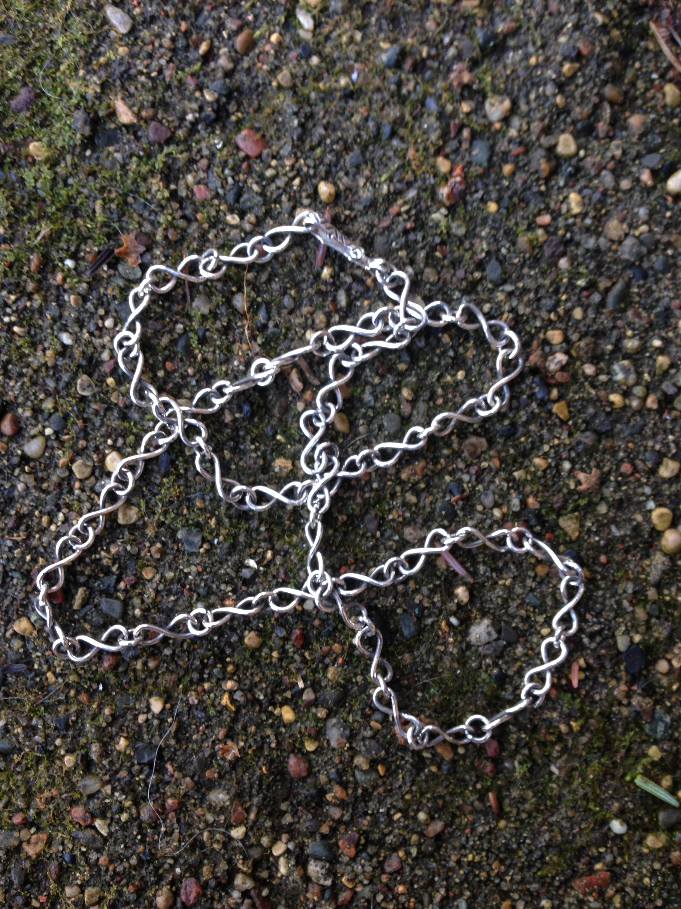 Handmade Sterling Silver Figure Eight Link Chain - Etsy