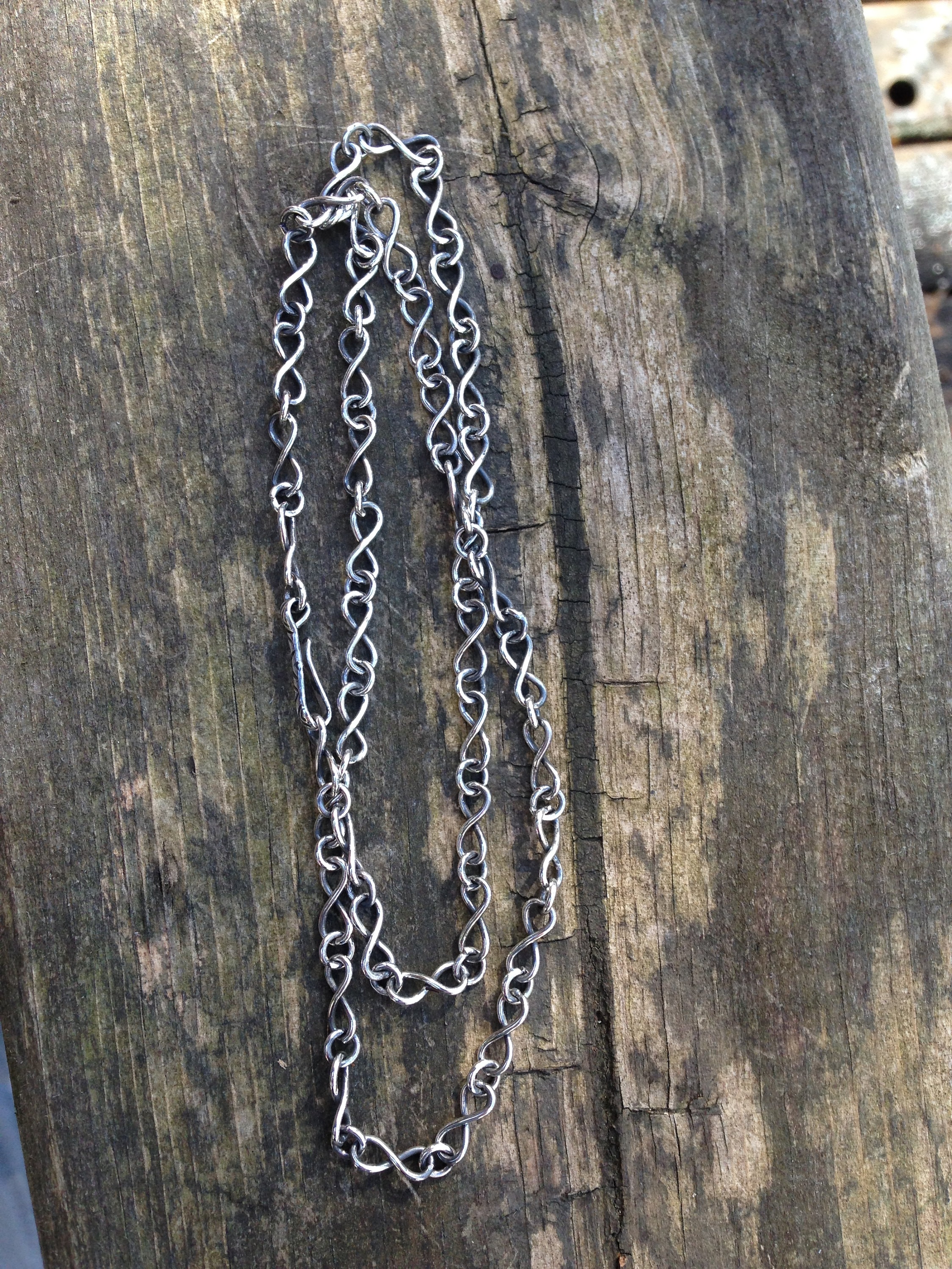 Handmade Sterling Silver Figure Eight Link Chain - Etsy