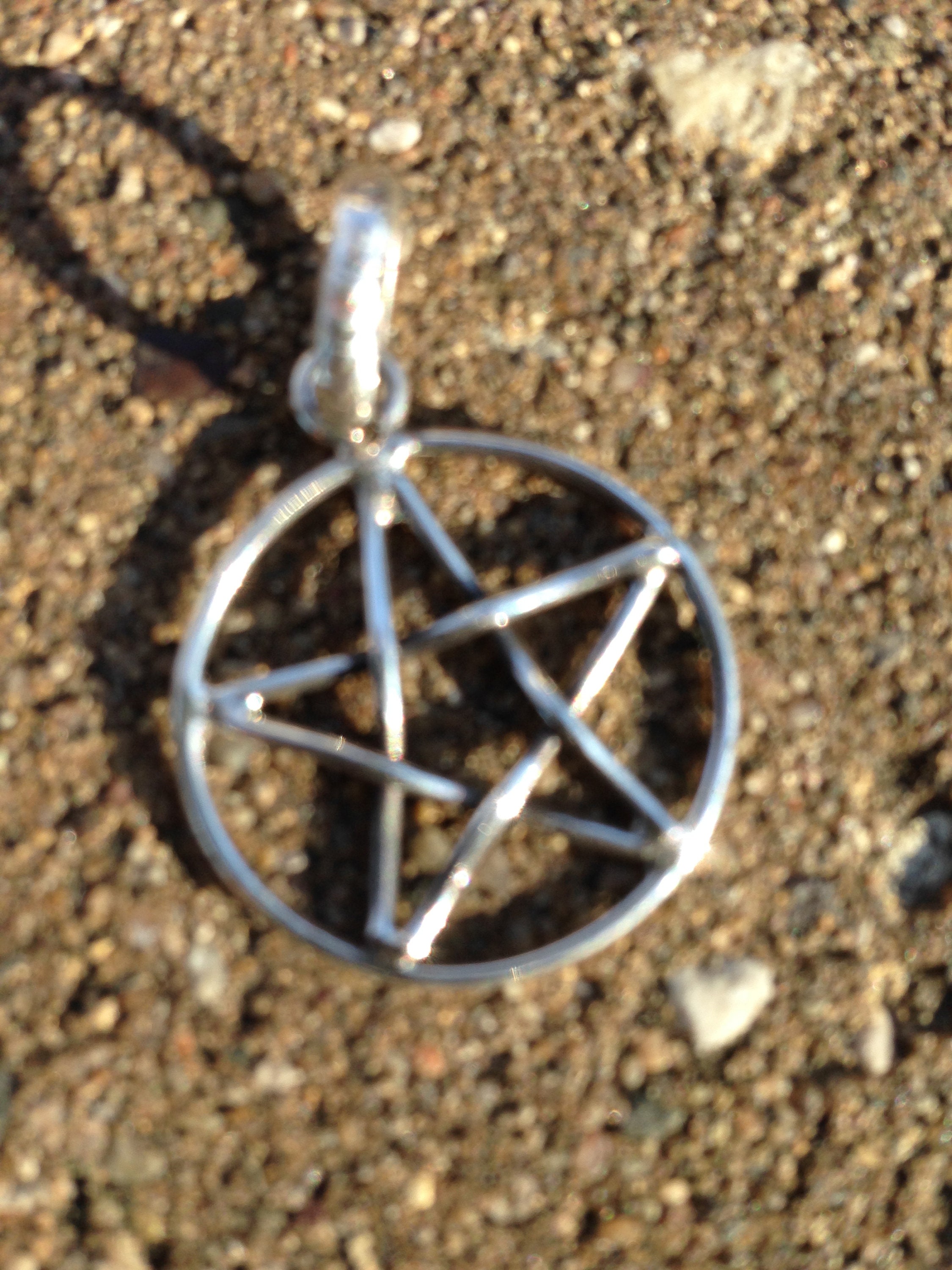 Sterling Silver Pentagram Pendant - Etsy New Zealand