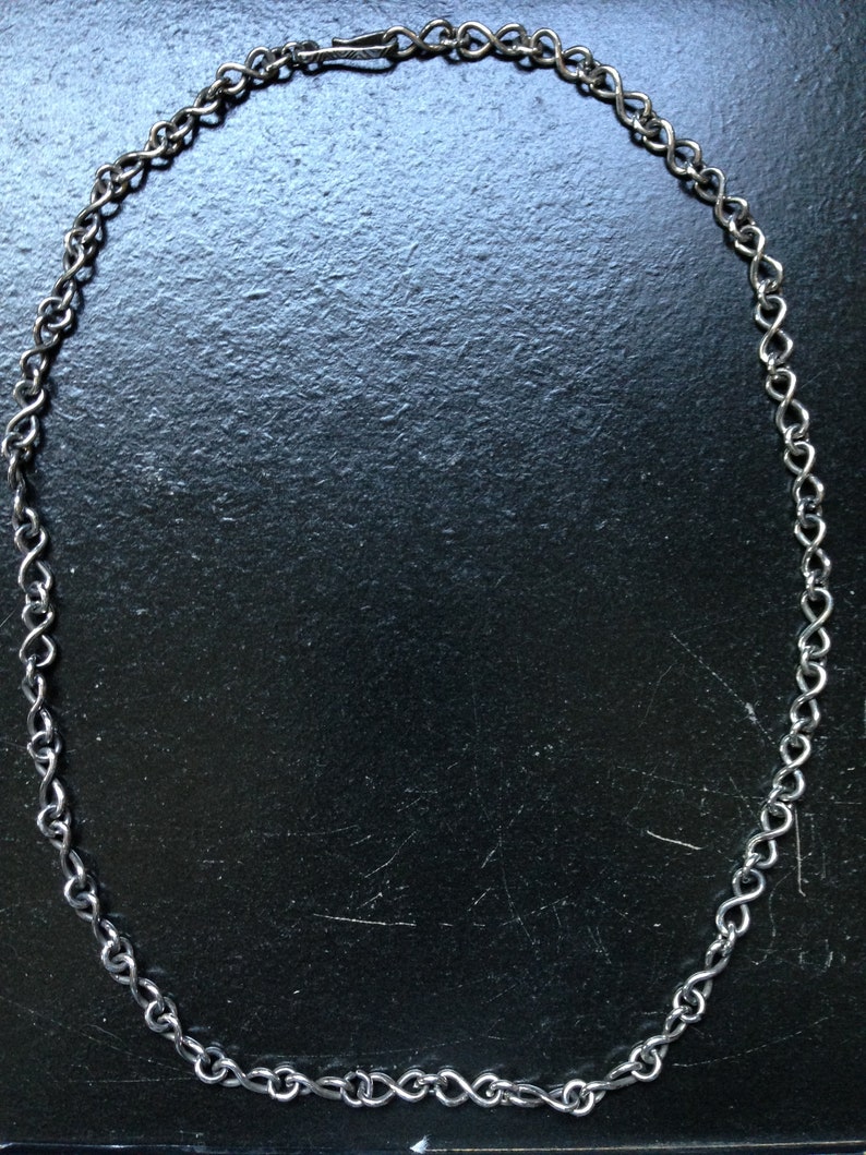 Handmade Sterling Silver Figure Eight Link Chain - Etsy