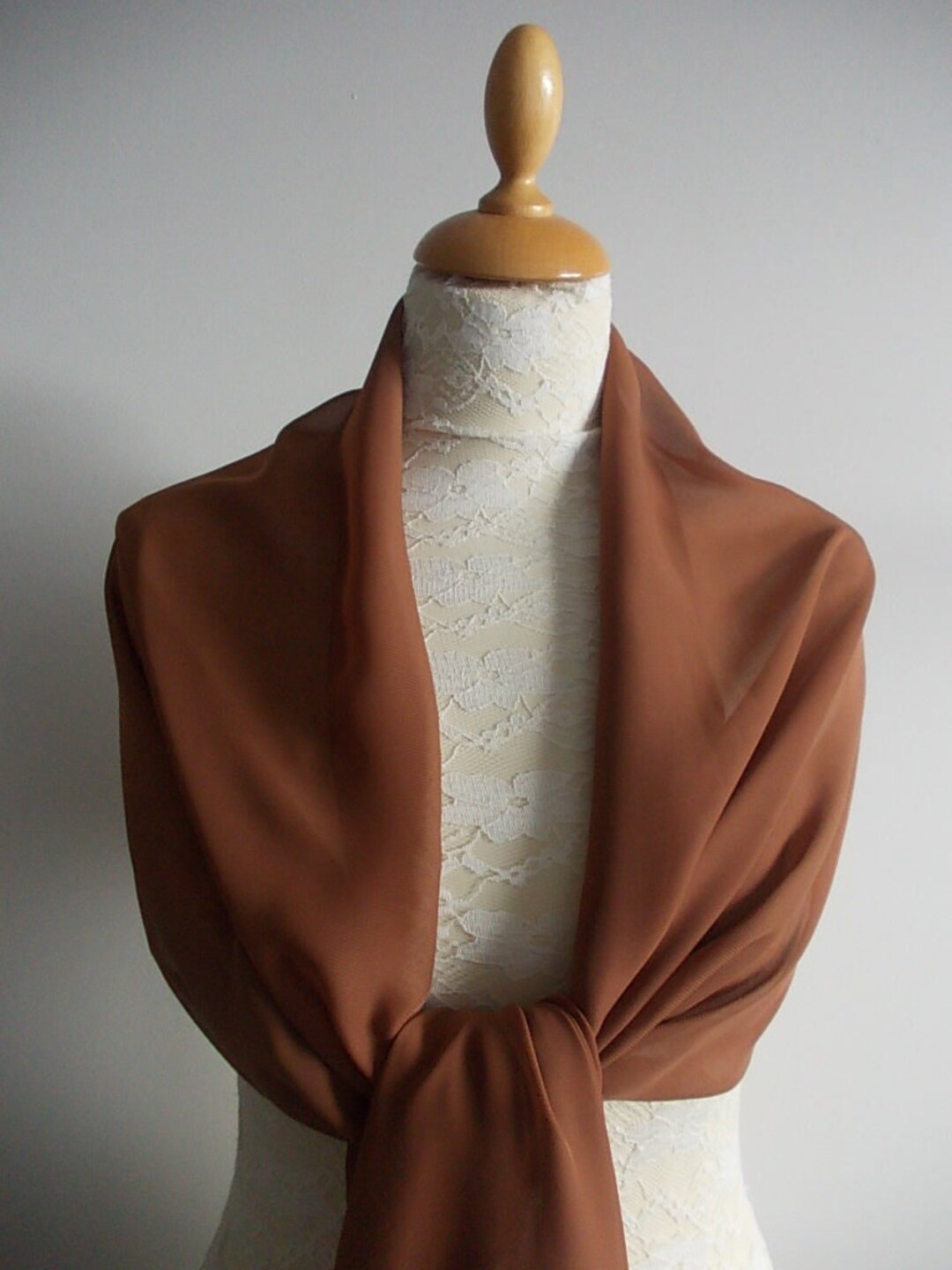 Copper Chiffon Wrap, Shawl for Weddings, Prom, Races. UK Seller - Etsy