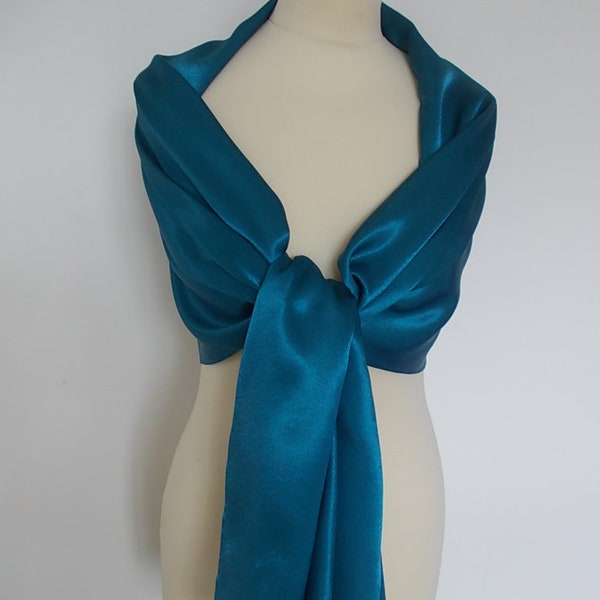 Teal Blue Scarf - Etsy
