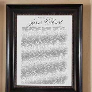 Bible Names and Titles of Jesus Christ | Over 200 Names and Titles From ...