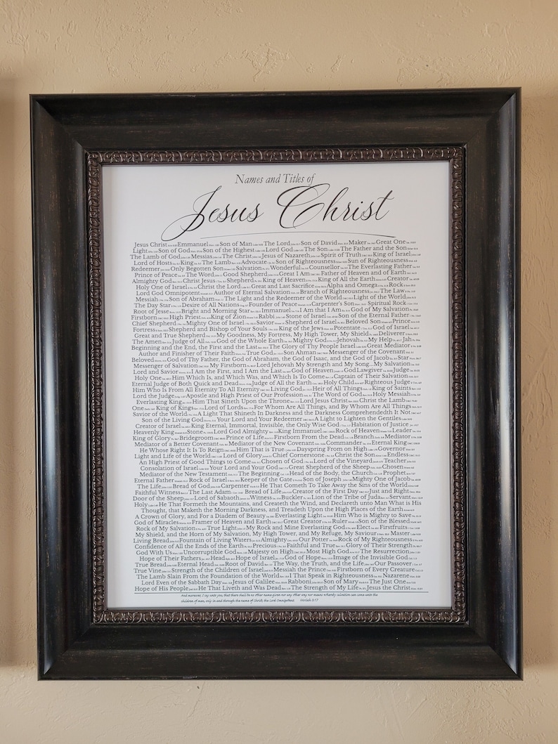 Names and Titles of Jesus Christ | Over 250 Names and Titles | Instant ...