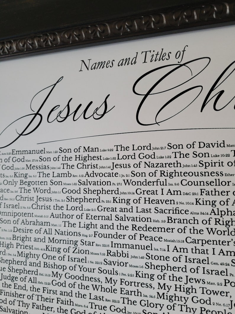 Names and Titles of Jesus Christ | Over 250 Names and Titles | Instant ...