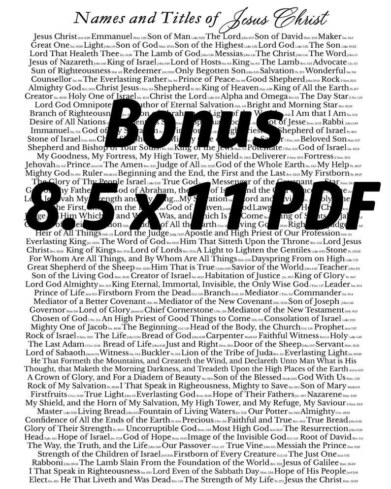 Bible Names and Titles of Jesus Christ | Over 200 Names and Titles From ...