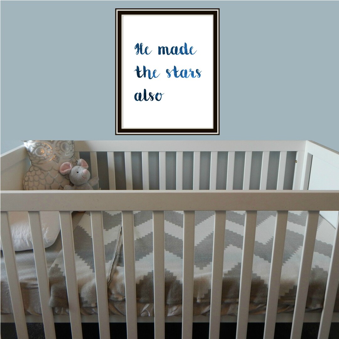 God Made the Stars INSTANT Download Wall Art Printable Wall - Etsy