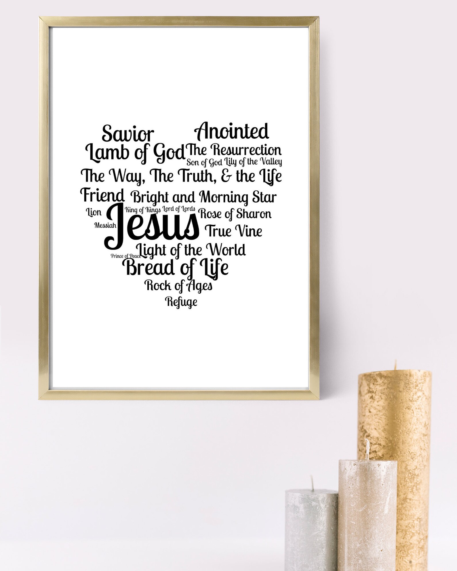 Jesus Typography, Scripture Print Digital File, Instant Download ...