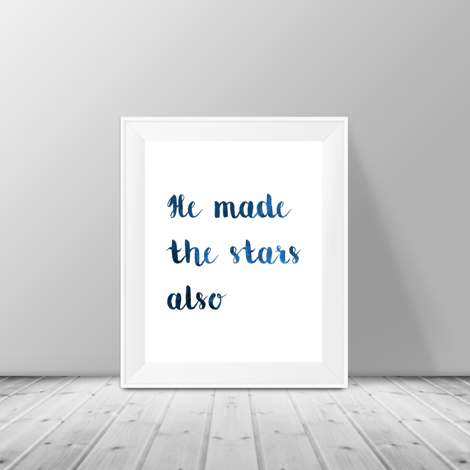 God Made the Stars INSTANT Download Wall Art Printable Wall | Etsy