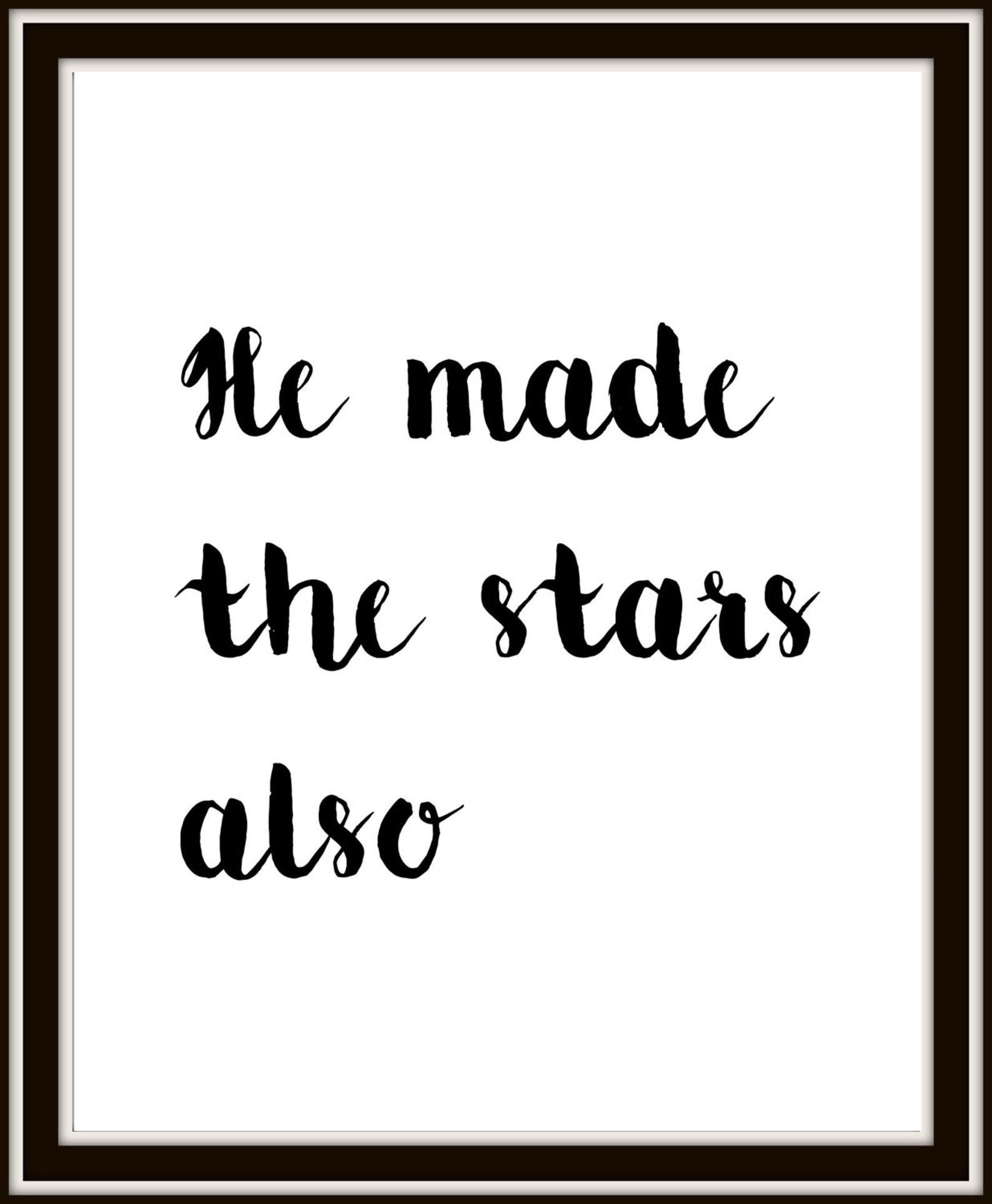 God Made the Stars INSTANT Download Wall Art Printable Wall - Etsy
