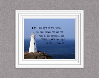 Lighthouse scripture | Etsy
