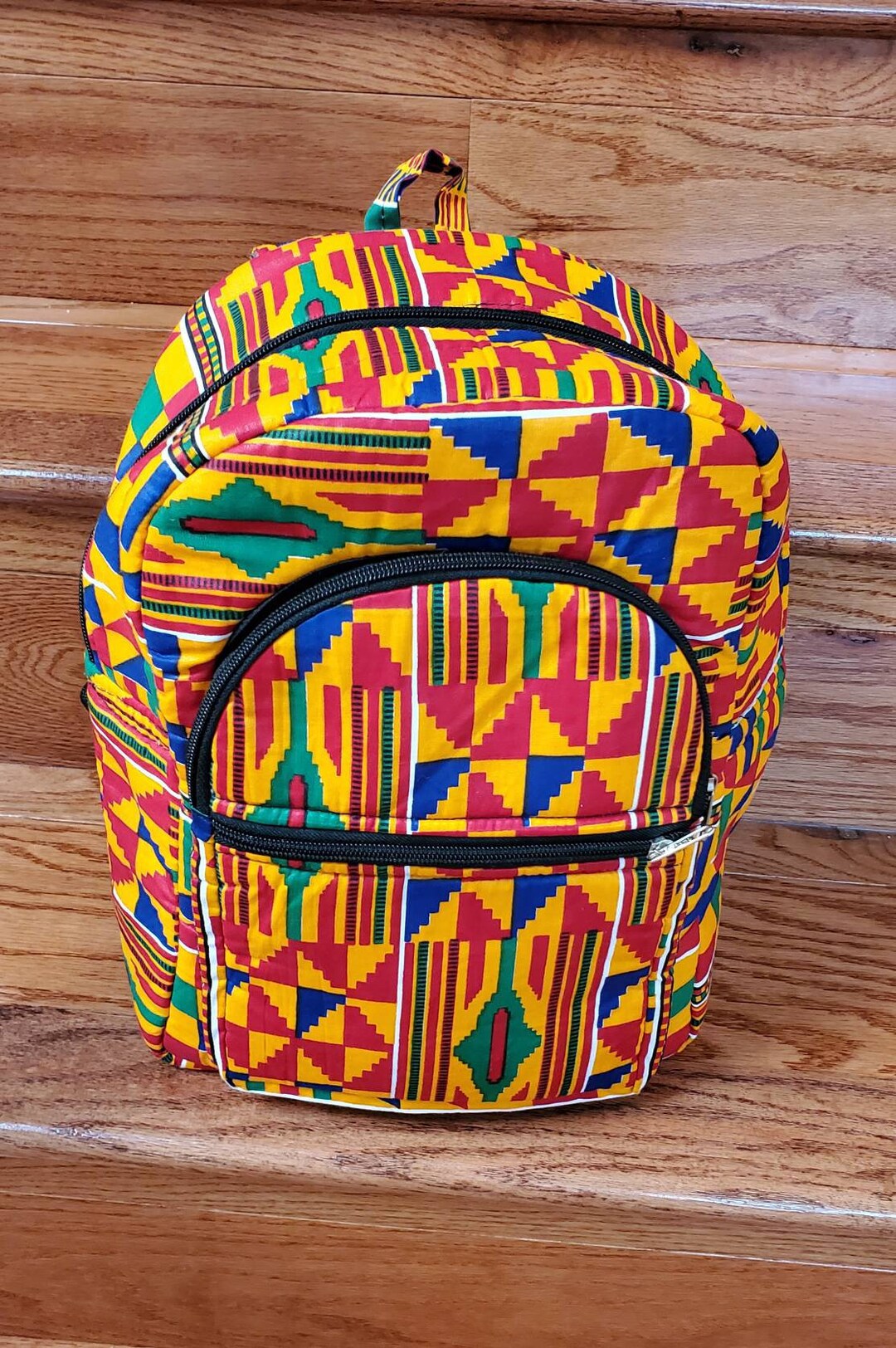 Kente Backpack, African Print Backpack, Fabric Knapsack, African Print ...