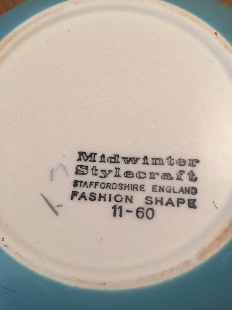 Midwinter Stylecraft Fashion Shape 11-60 Bowl Blue Rhapsody - Etsy UK