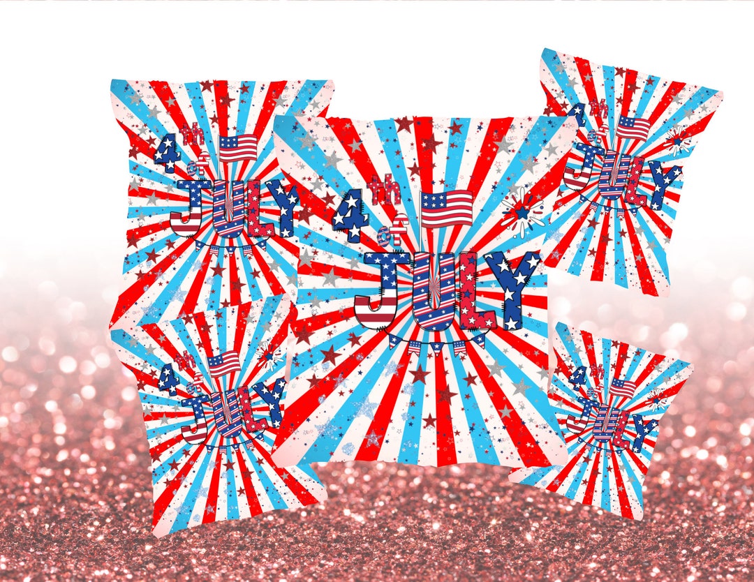 4th of July Chip Bags, Patriotic Party Favors, Red White Blue Party ...
