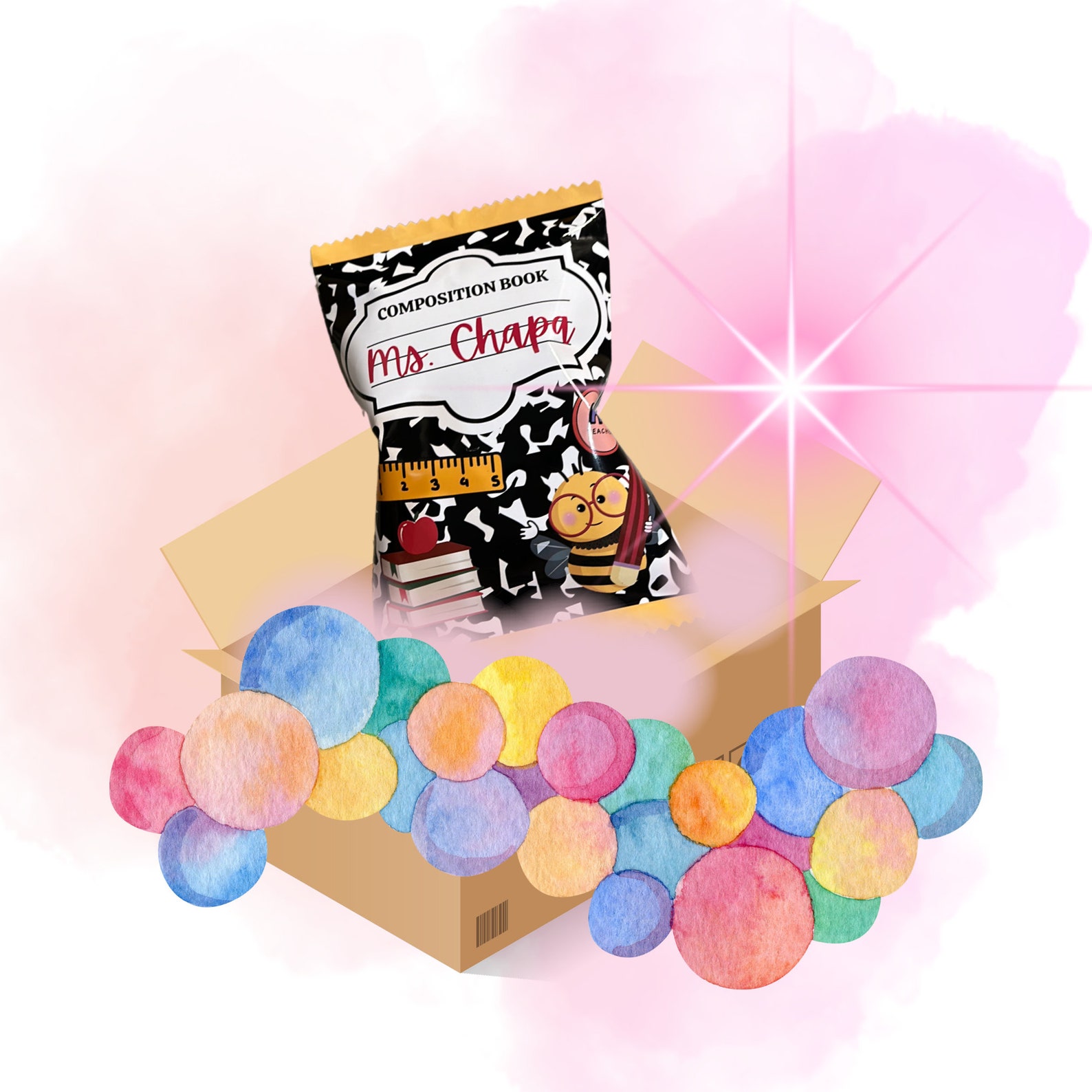 Custom Teacher Appreciation Chip Bags, Personalized Snack Wrappers ...