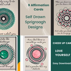 9 Printable Positive Affirmation Cards, Affirmation Cards for ...