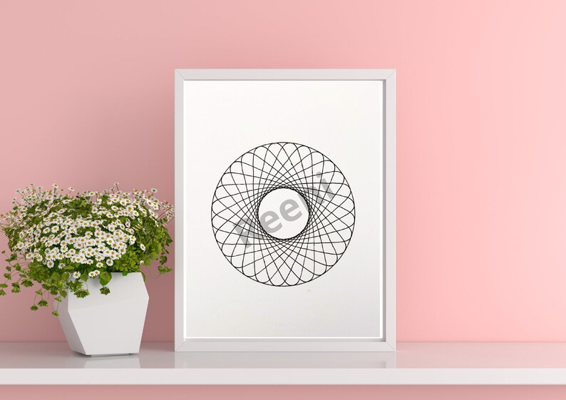 Spirograph Designs PDF - Instant Download - Coloring Sheets - Print as ...