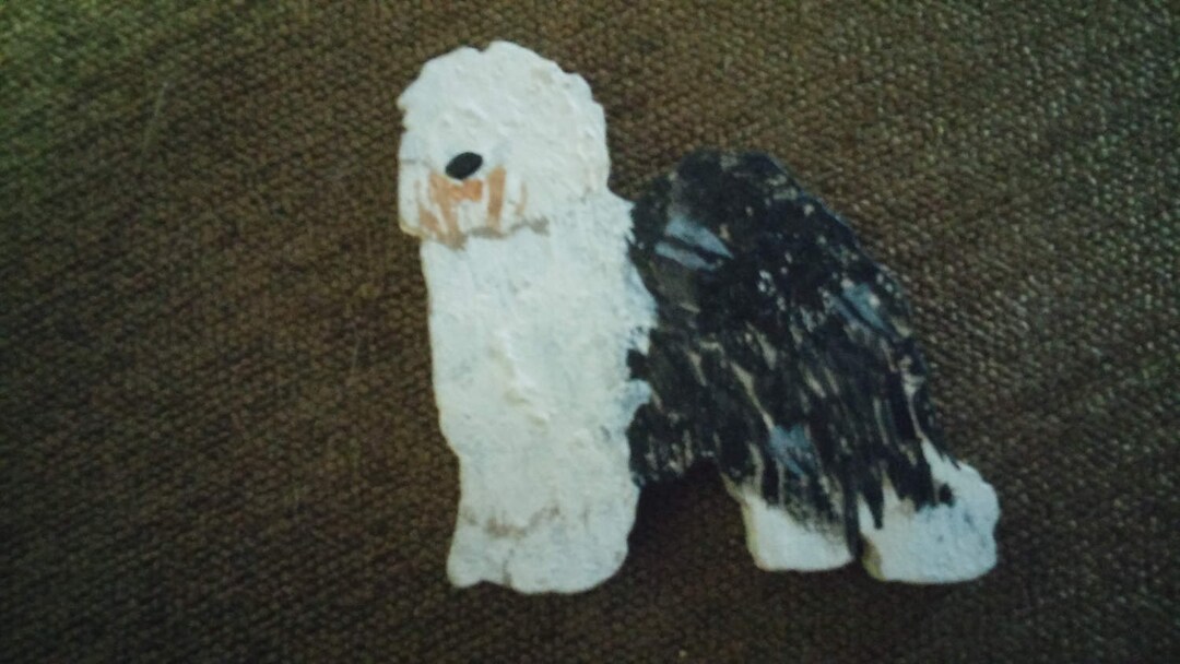 Old English Sheepdog Dog Pin Custom - Etsy