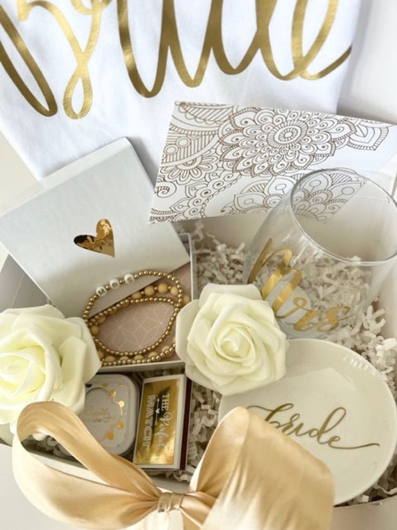 Bride to Be Bridal Engagement Gift Basket Present Bride Gift Bridal Gift Basket Future Mrs. Gift Bride Box Bridal Shower Gift Etsy UK