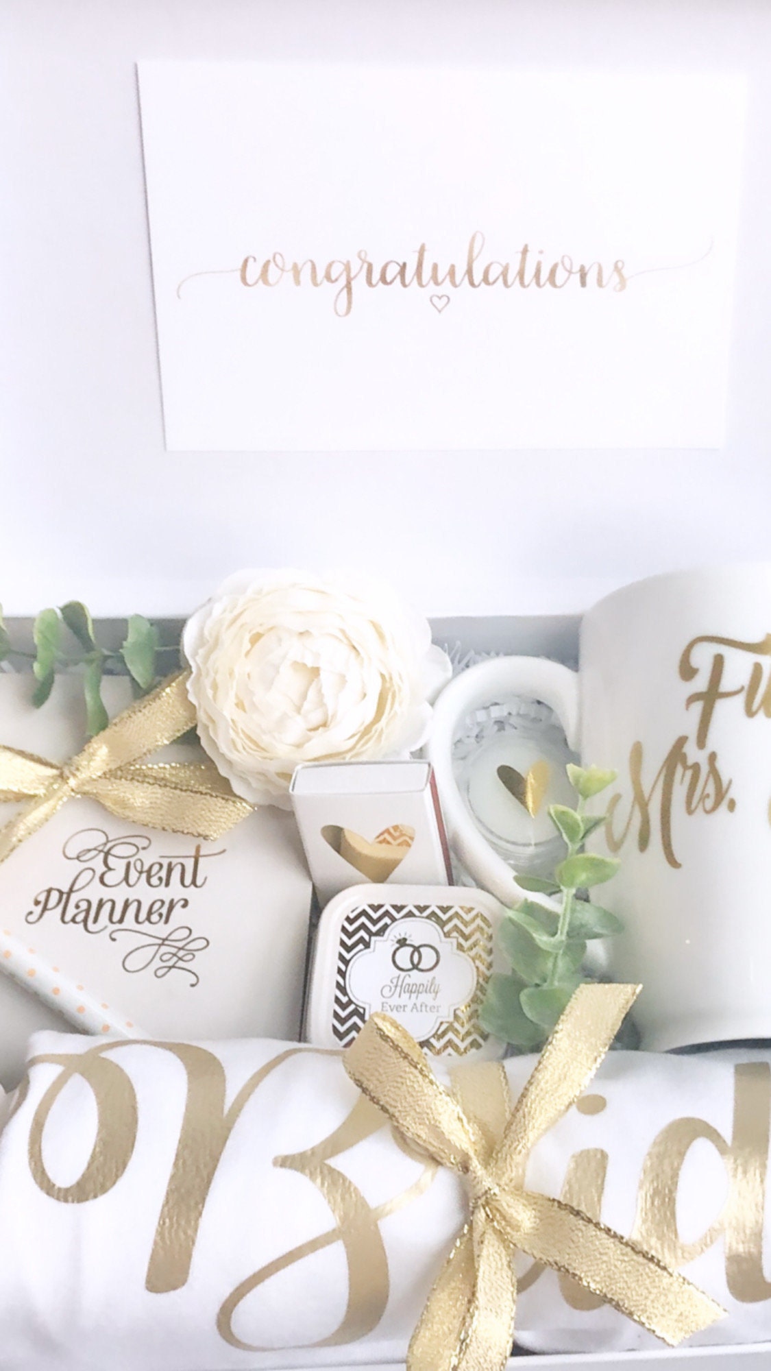 Bride to Be Bridal Engagement Gift Basket Present Bride Gift - Etsy ...