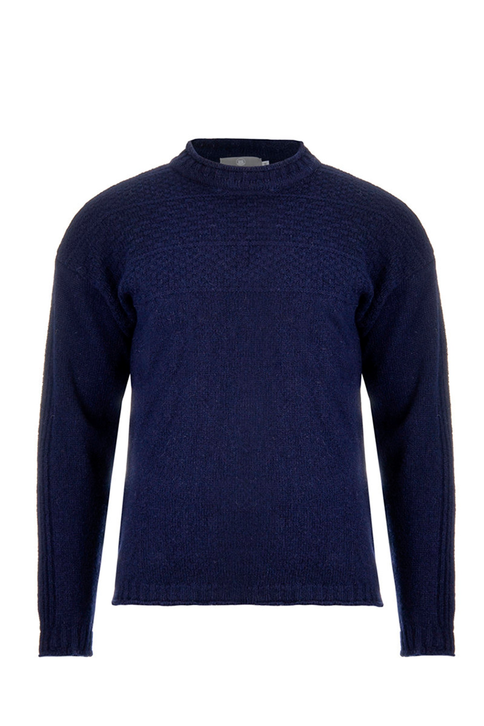 3 Colours. Mens Gansey Jumper Sweater Pullover Shetland Character Wool ...