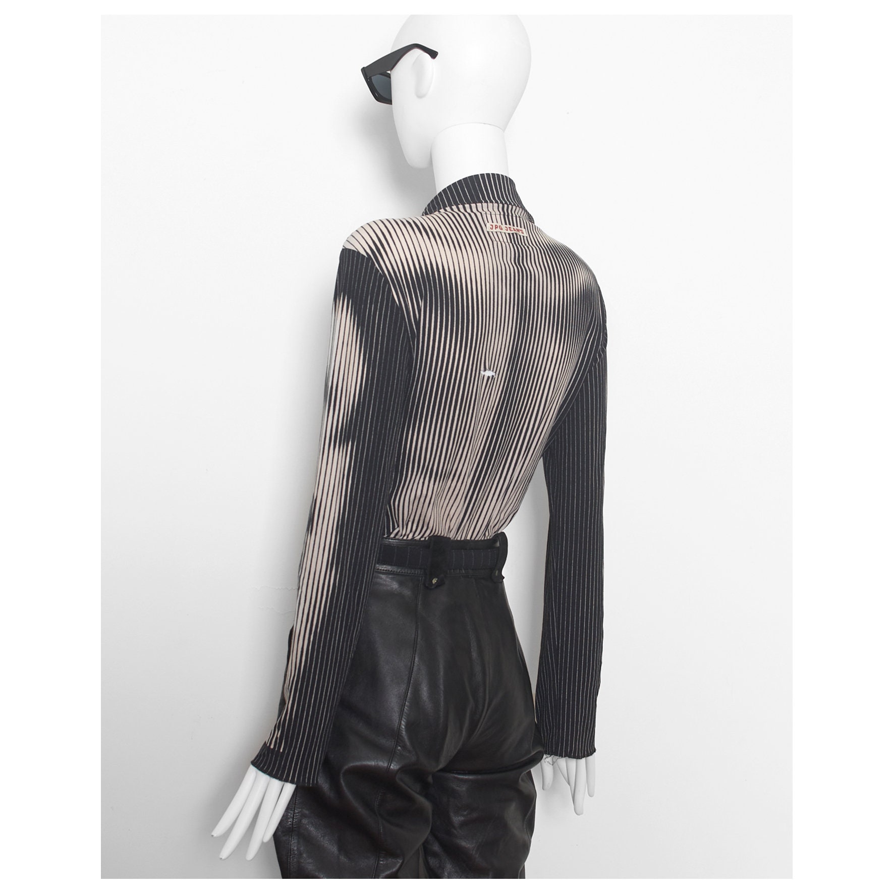 Iconic Vintage 1996 Morph Muscle Op Art Torso JEAN PAUL GAULTIER Trompe ...