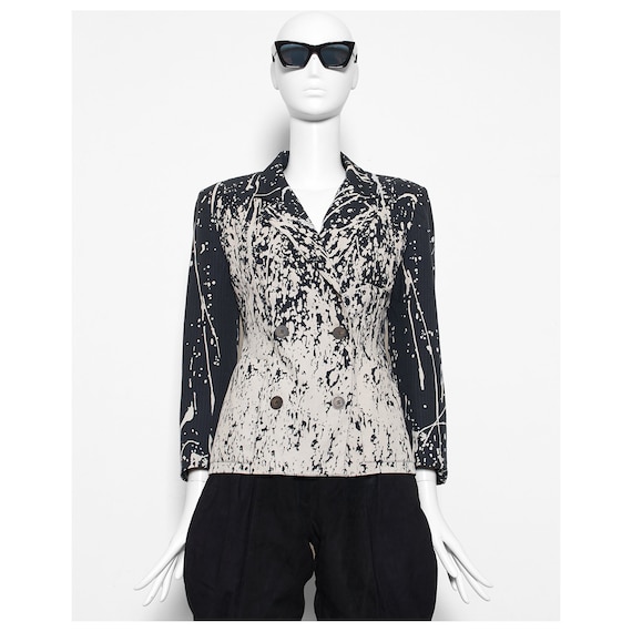 Iconic vintage 1991 bleach splatter pollock JEAN PAUL… - Gem