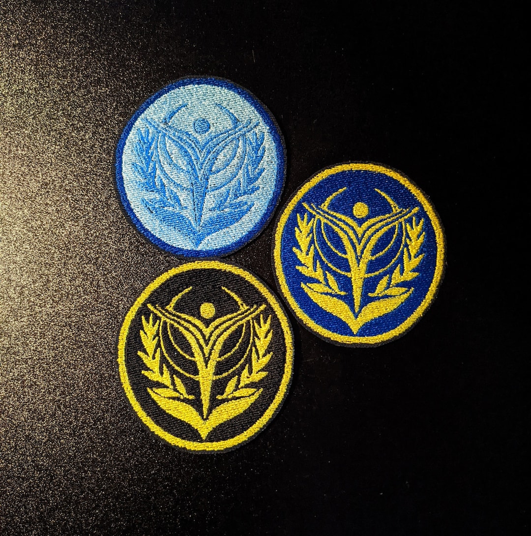 Gundam Earth Federation Crest Logo Sew on Embroidered Patch - Etsy