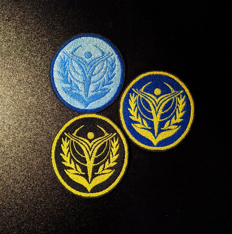 Gundam Earth Federation Crest Logo Sew on Embroidered Patch - Etsy