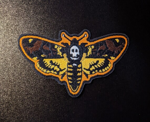 Death's-head Hawk Moth Embroidered Sew on Patch - Etsy