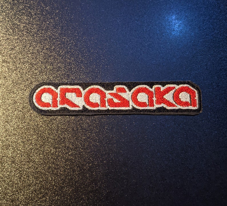 Buy Cyberpunk 2077 Arasaka Text Logo Sew on Embroidered Patch Online in ...