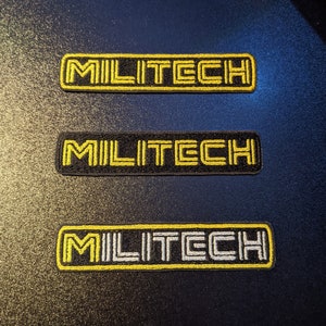 Cyberpunk 2077 Militech Text Logo Sew on Embroidered Patch - Etsy