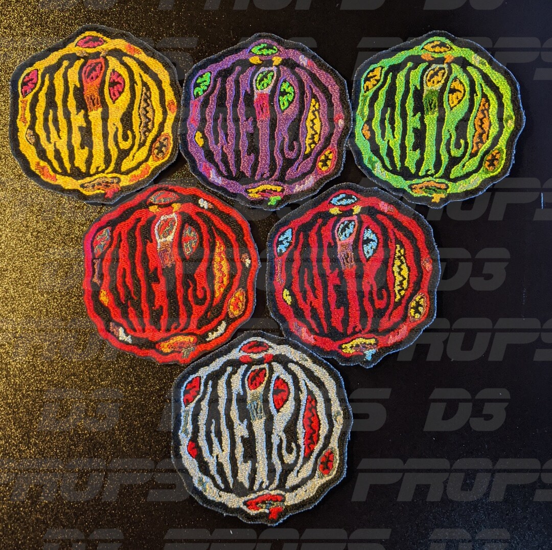 Weirdo Sew on Embroidered Patch D3 Props Design - Etsy