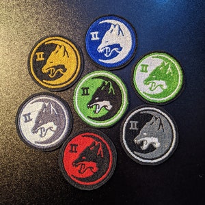 Halo Silver Team Logo Sew on Embroidered Patch - Etsy