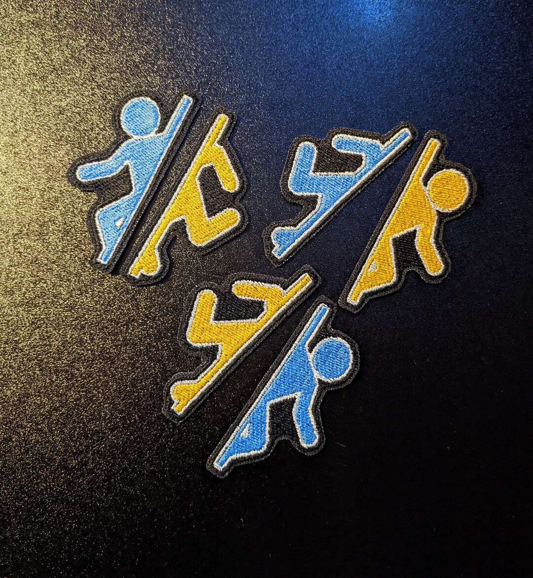 Portal Game Logo Sew on Embroidered Patch Set - Etsy