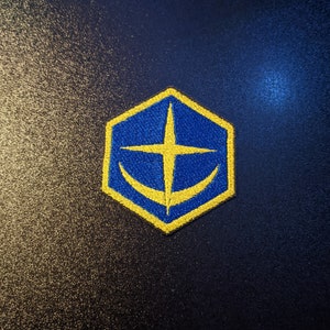 Gundam EFSF Earth Federation Space Force Logo Embroidered Sew on Patch ...
