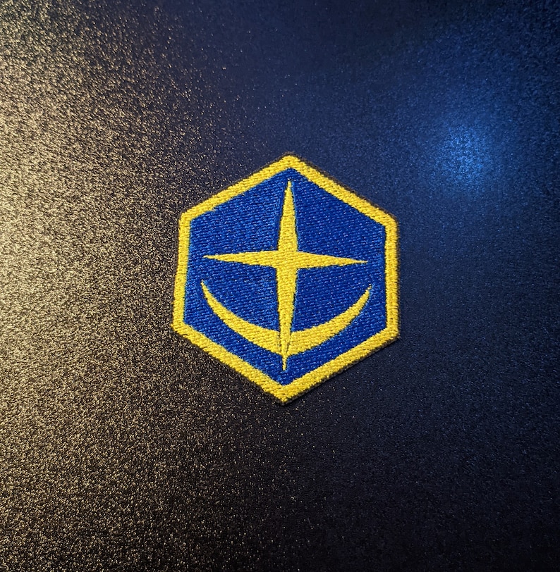 Gundam EFSF Earth Federation Space Force Logo Embroidered Sew on Patch ...